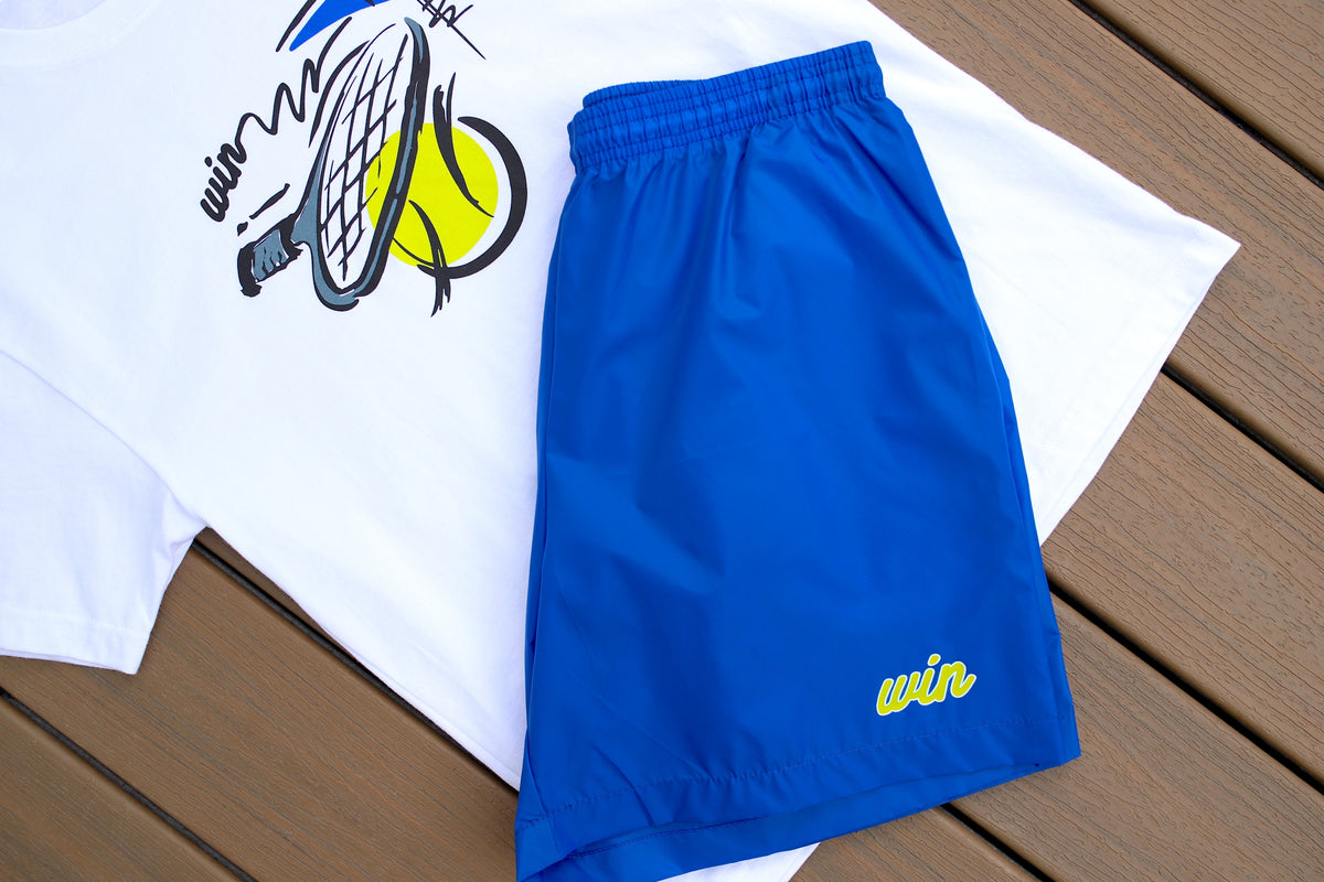 Win Swishy Shorts - Lime / Royal – eddiewin