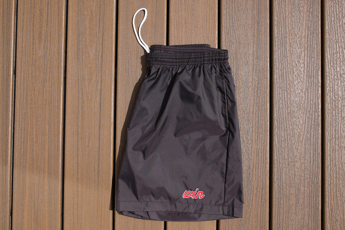 Win Swishy Shorts - Hot Lava / Dark Brown – eddiewin